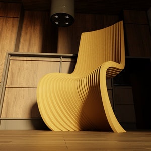 Parametric Dining Chair DXF Files - Etsy