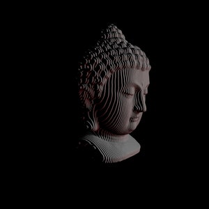 Parametric Buddha Head DXF and PDF Files - Etsy