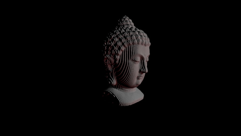 Parametric Buddha Head DXF and PDF Files - Etsy