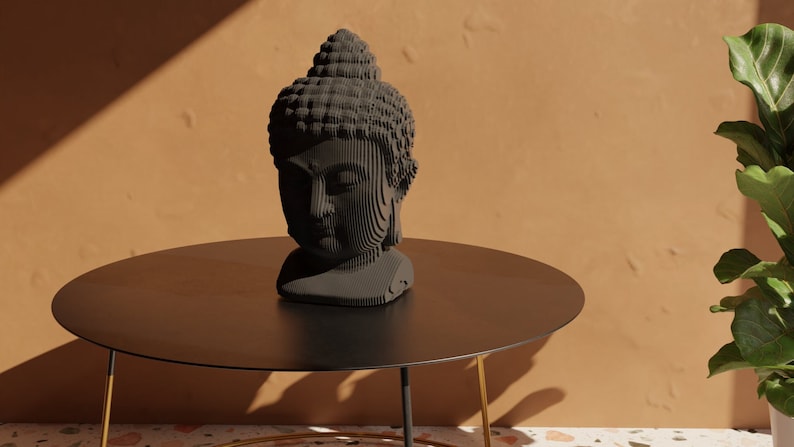 Parametric Buddha Head DXF and PDF Files - Etsy