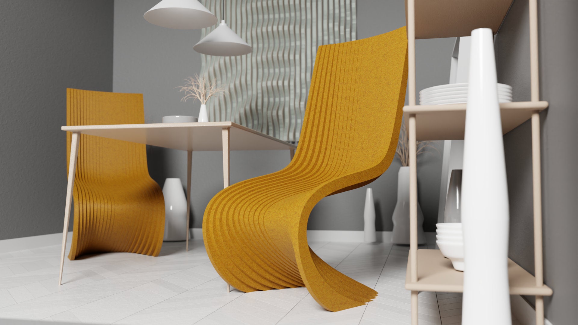 Parametric Dining Chair DXF Files - Etsy
