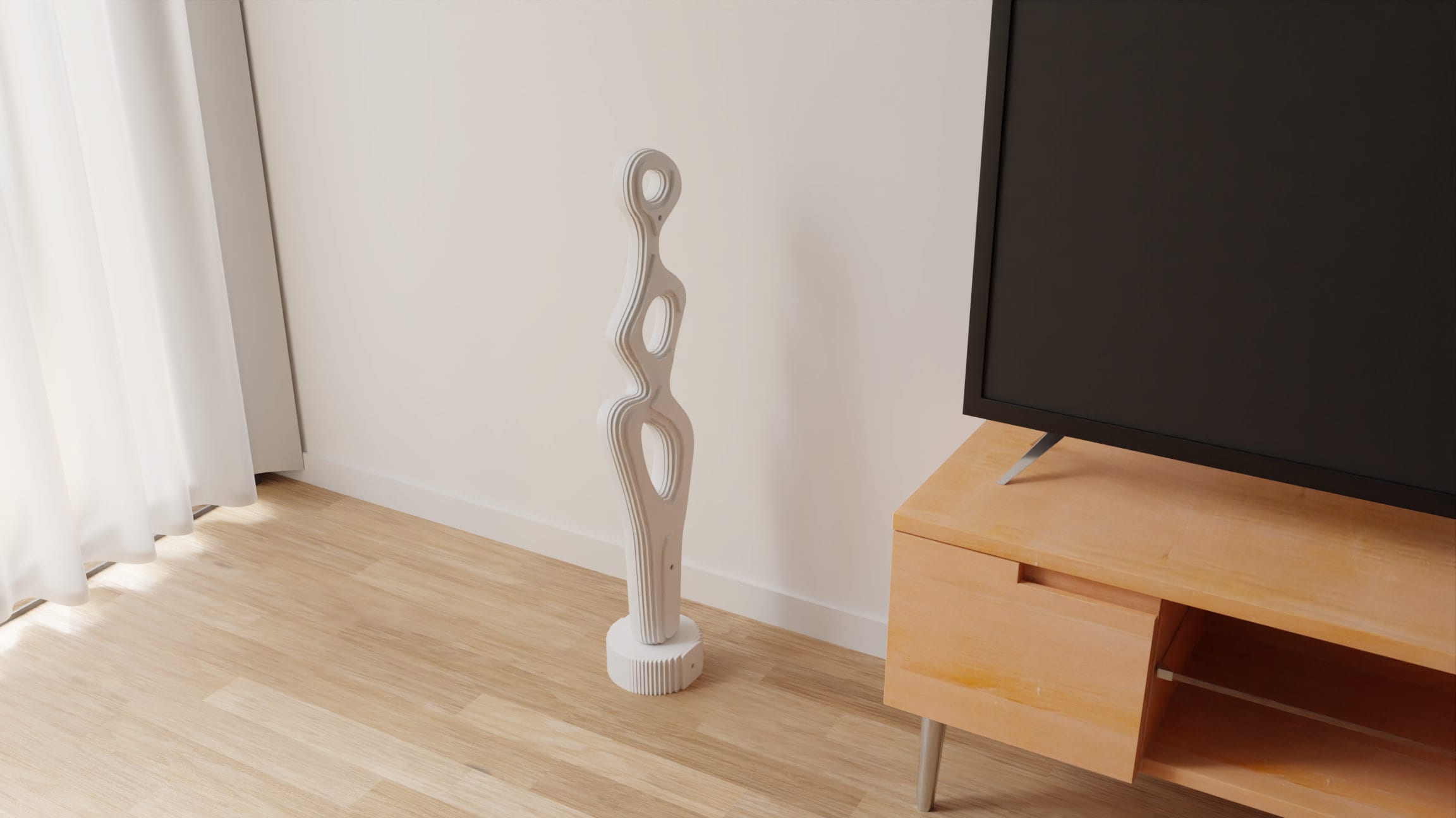 Parametric Sculpture With Holes DXF and PDF Files - Etsy