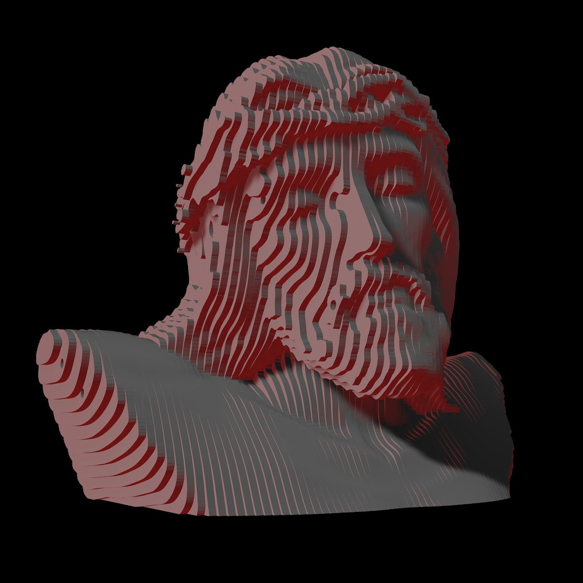 Parametric Jesus Head DXF and PDF Files - Etsy