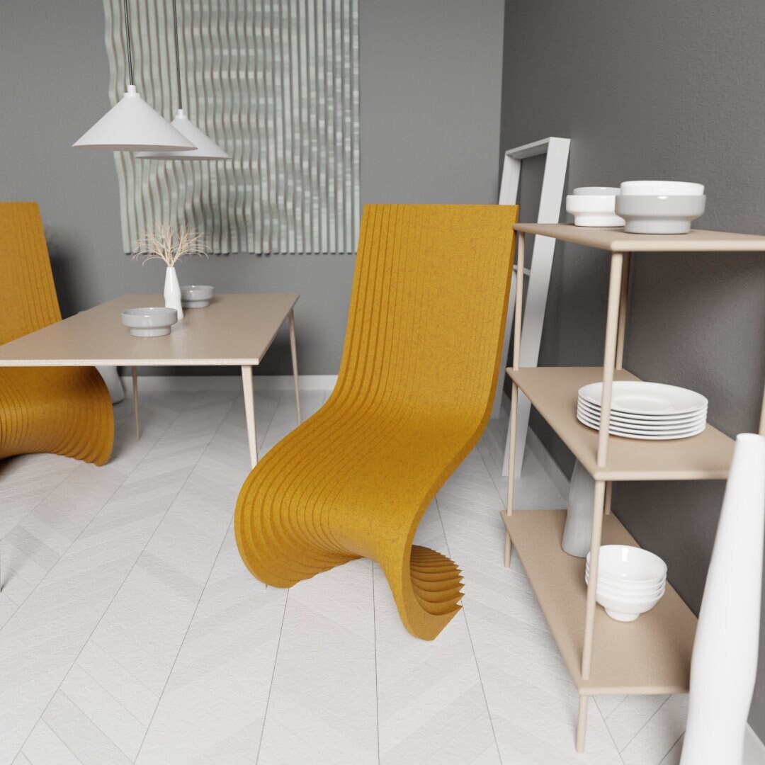 Parametric Dining Chair DXF Files - Etsy