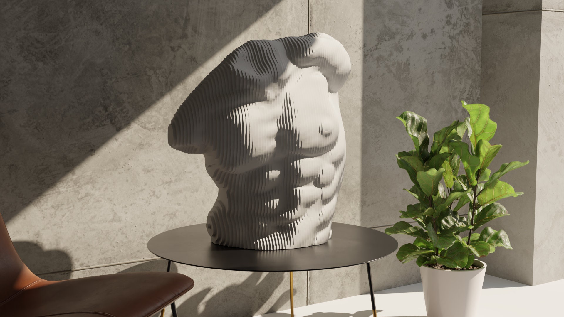 Parametric Male Torso DXF FILE - Etsy