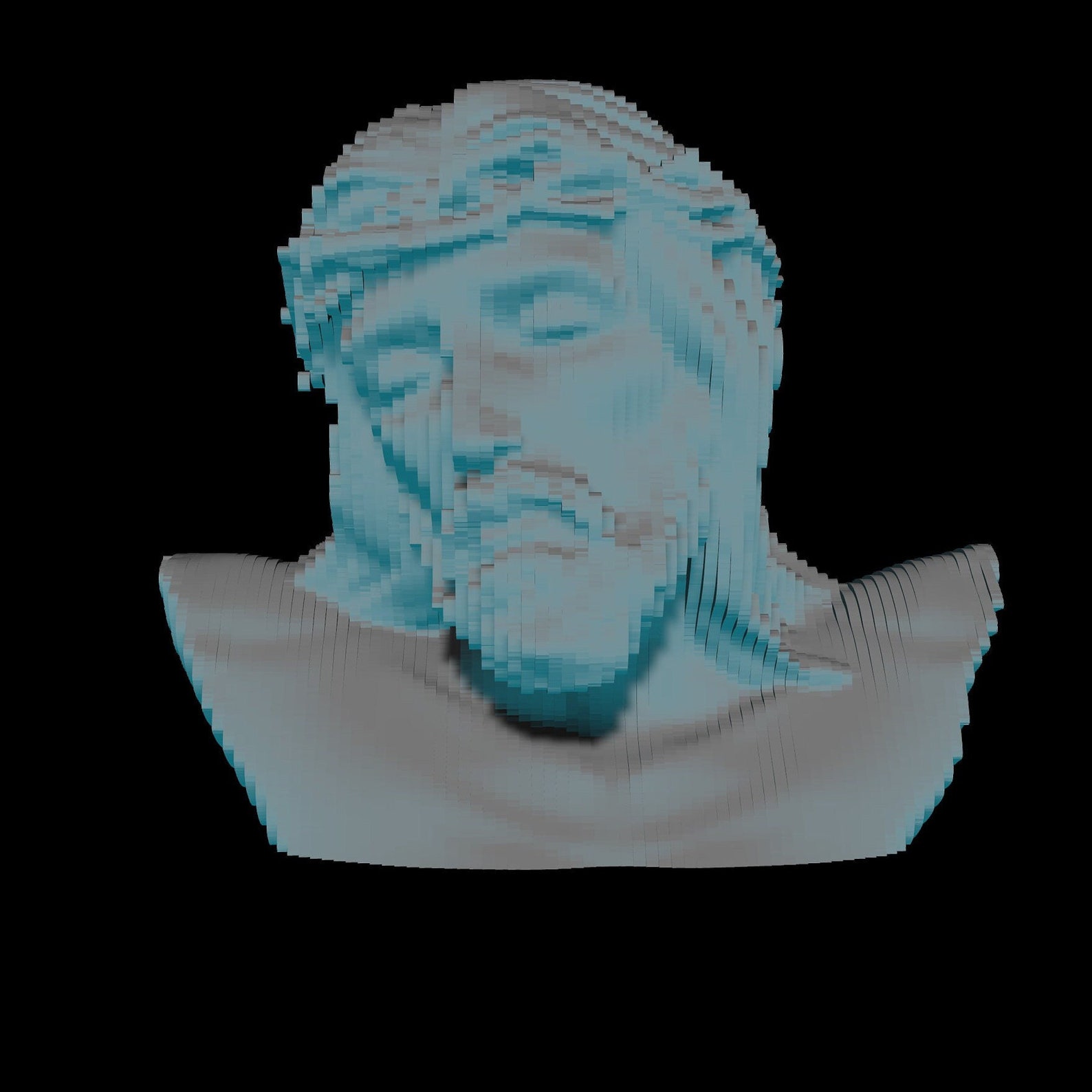 Parametric Jesus Head DXF and PDF Files - Etsy