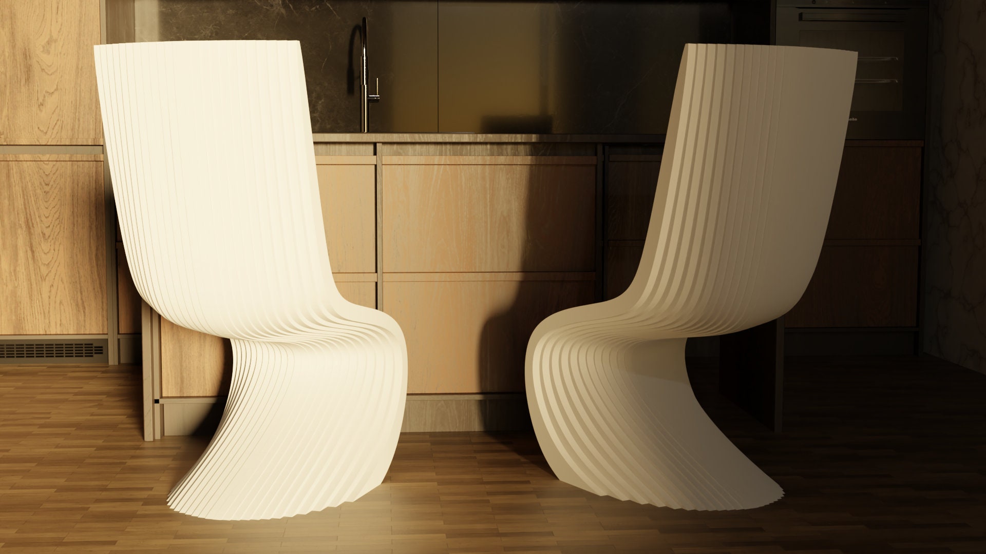 Parametric Dining Chair DXF Files - Etsy
