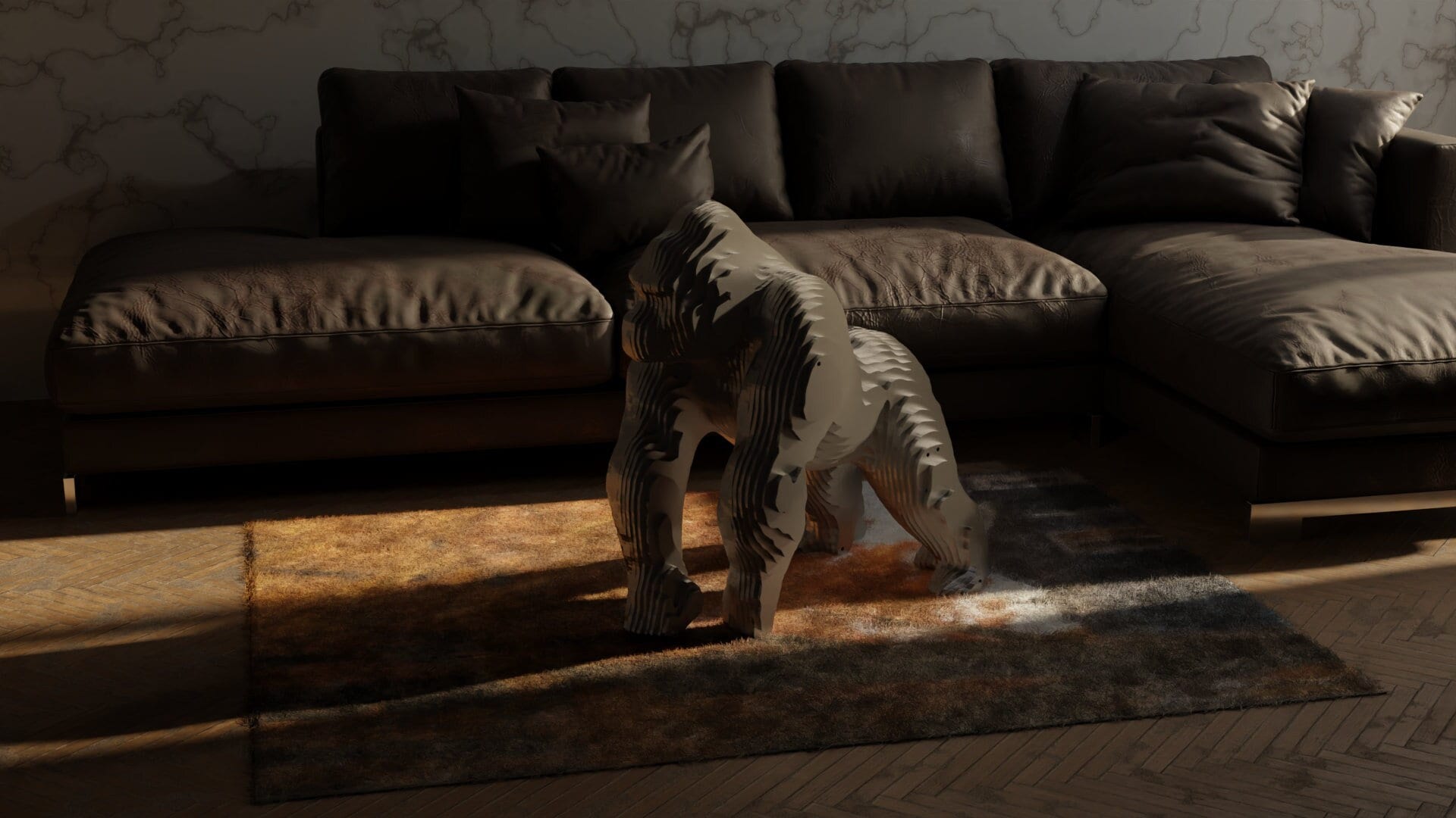 Parametric 60cm Gorilla DXF & PDF FILES - Etsy