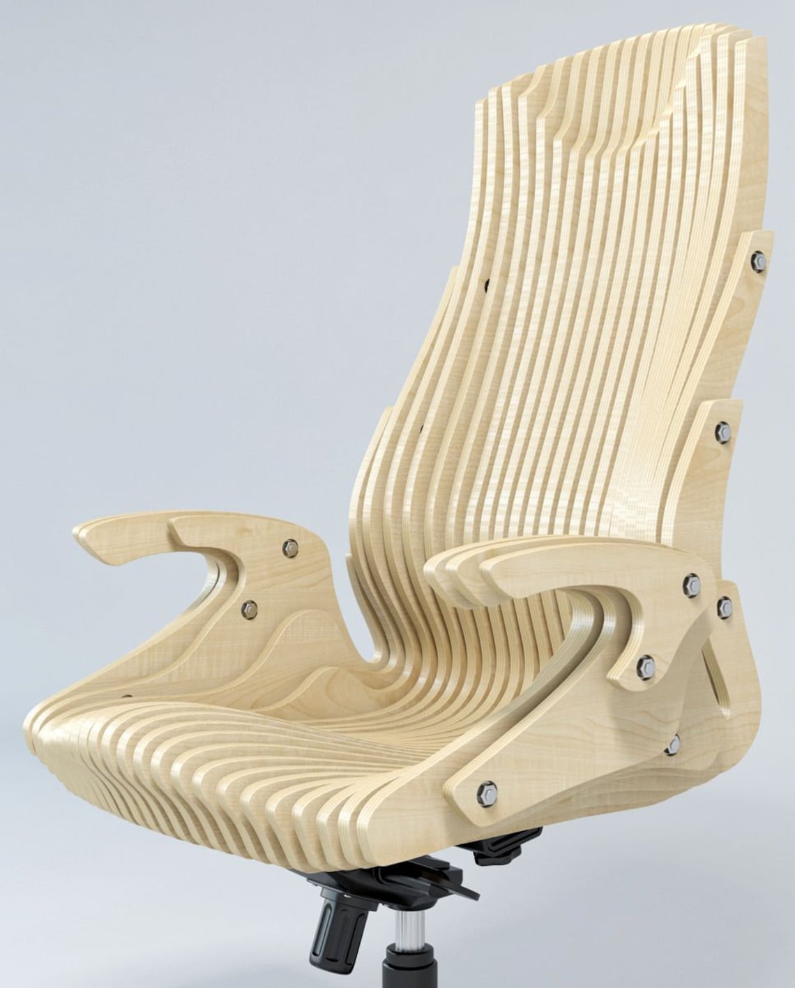 Parametric Office Chair DXF File for Laser or Cnc - Etsy