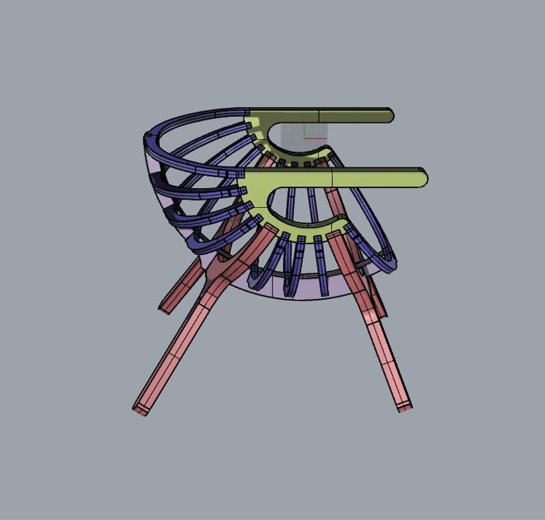 Shell Chair DXF File for Laser or Cnc (branca Lisboa) - Etsy