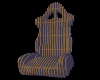 Parametric Office Chair DXF File for Laser or Cnc - Etsy