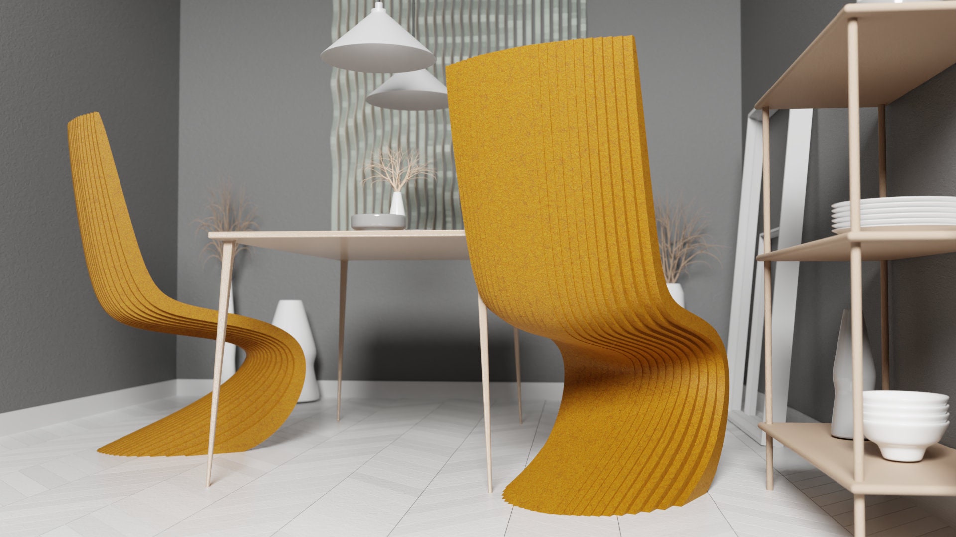 Parametric Dining Chair DXF Files - Etsy