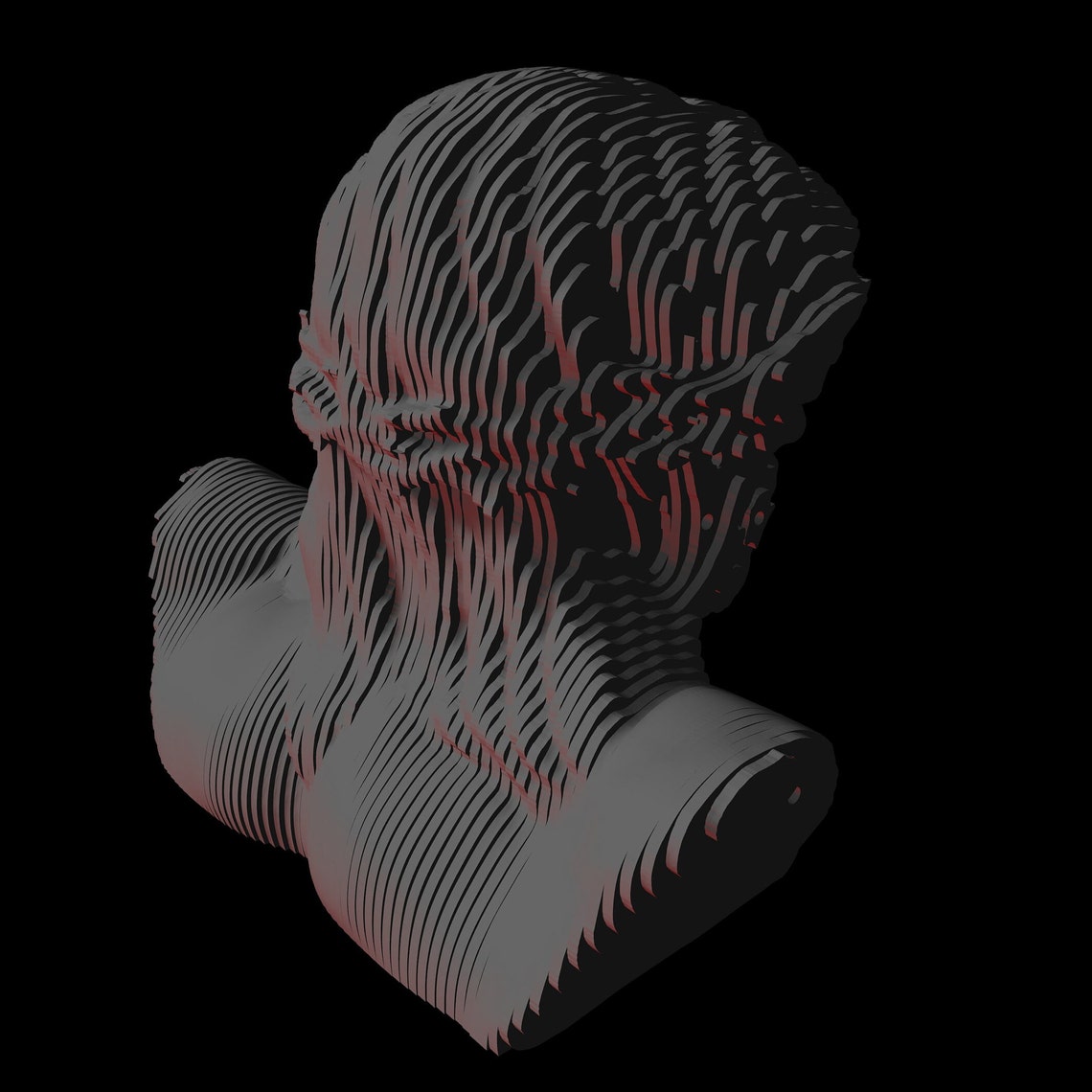 Parametric Jesus Head DXF and PDF Files - Etsy