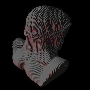 Parametric Jesus Head DXF and PDF Files - Etsy