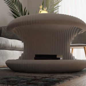 Parametric Circular Coffee Table DXF FILES - Etsy