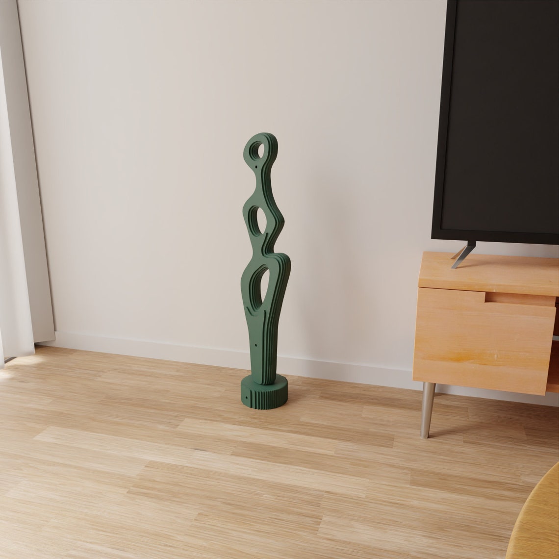 Parametric Sculpture With Holes DXF and PDF Files - Etsy