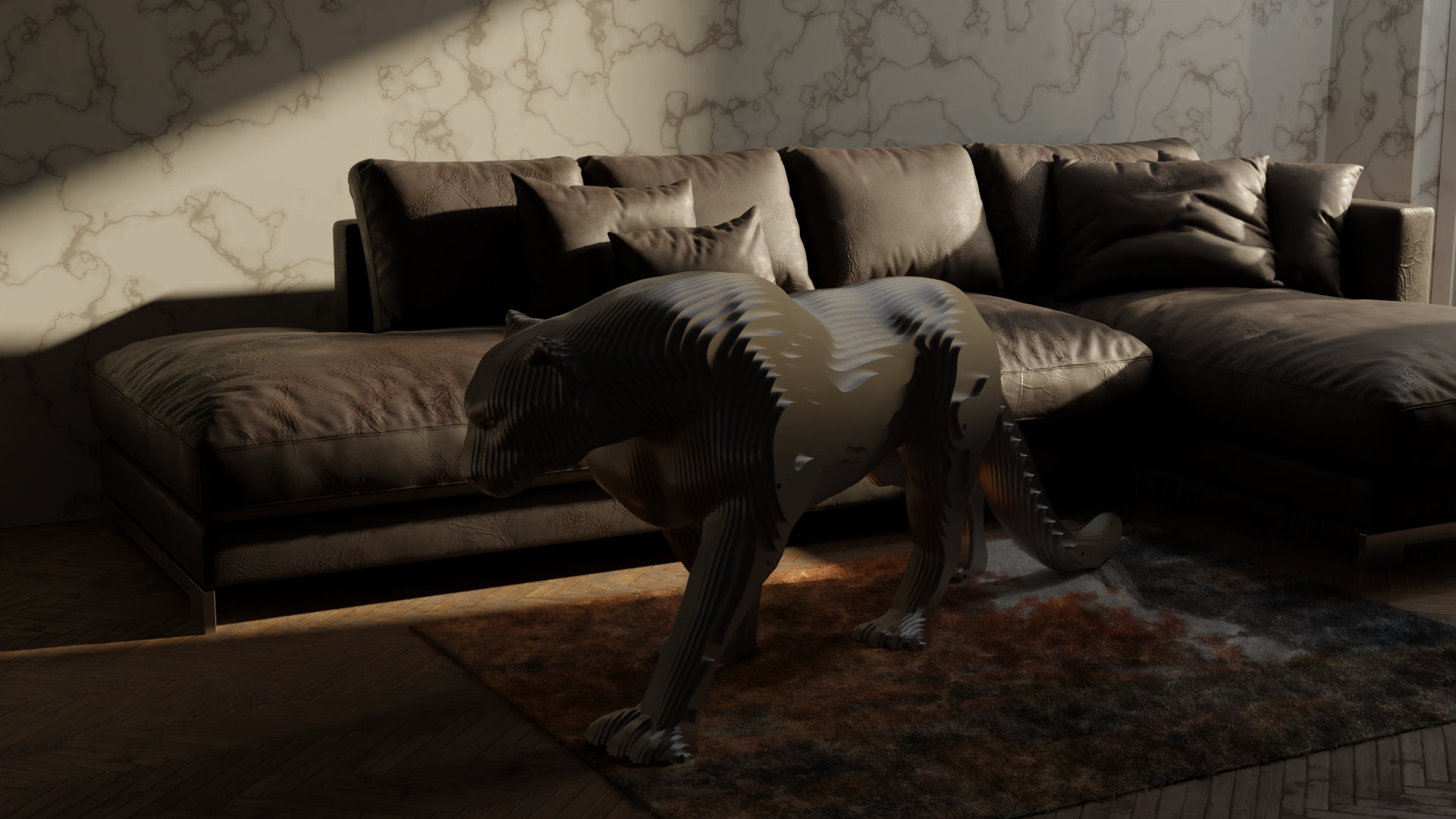 Parametric Panther DXF+PDF Files - Etsy