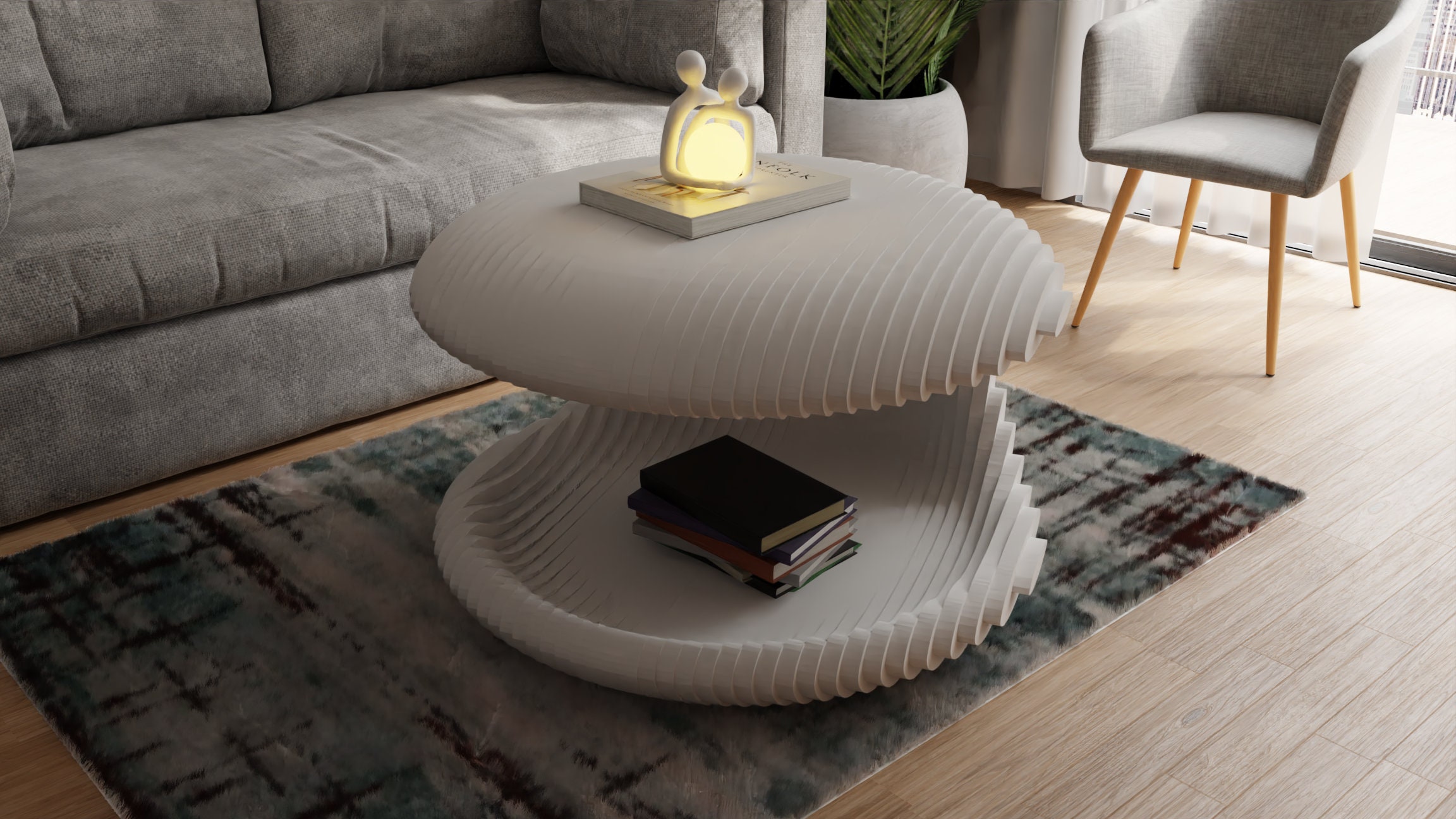 Parametric Circular Coffee Table DXF FILES ( 20&18mm Versions ) - Etsy
