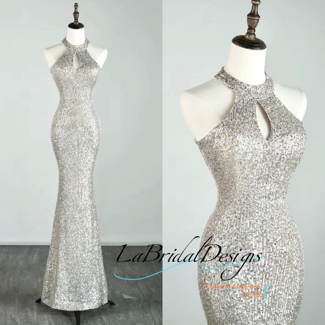 Sequin Lace Ocktail Party Banquet Dress Evening Dress Female Aura Queen ...