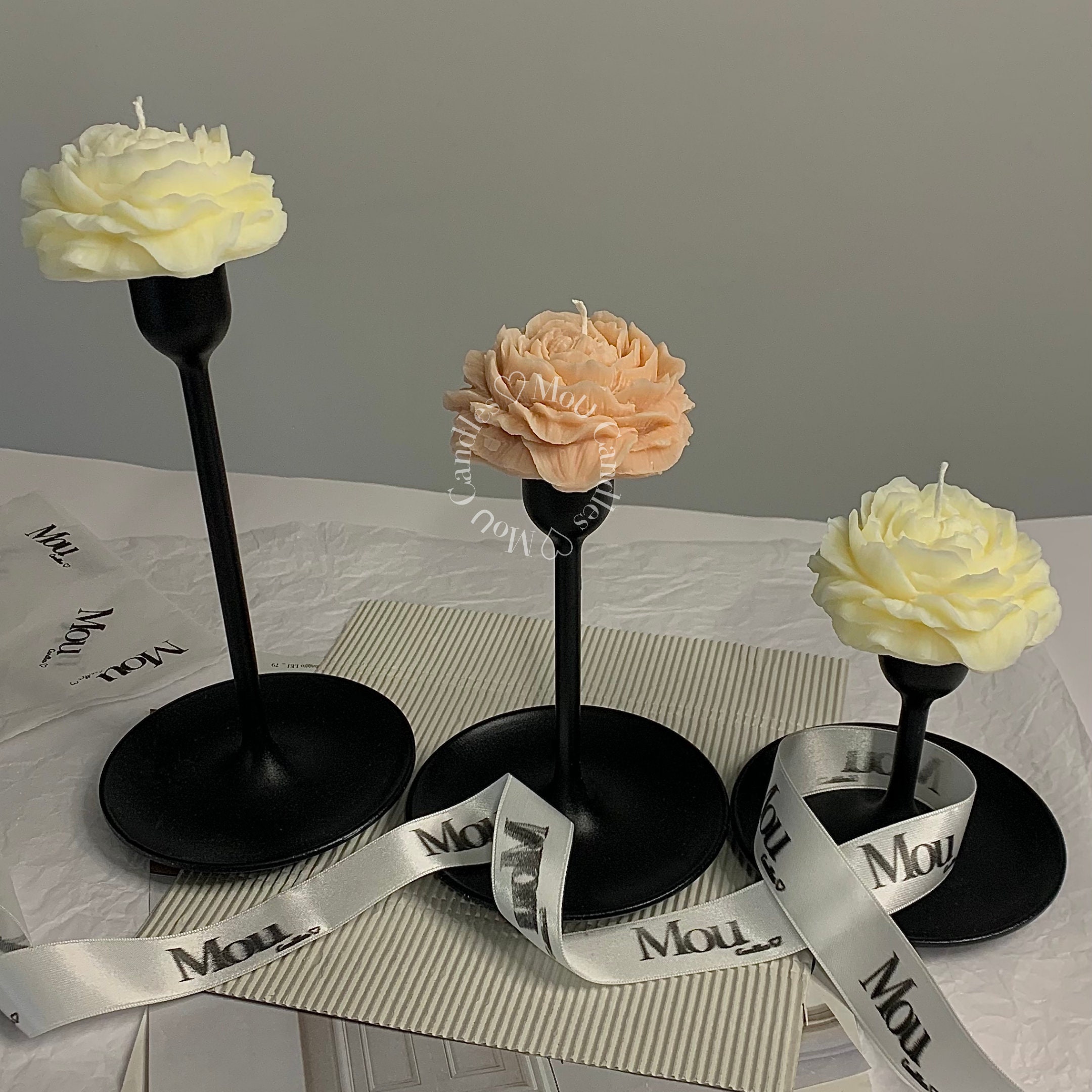 Flower Shaped Candle / Peony Flower / Decorative / Home Decorations ...