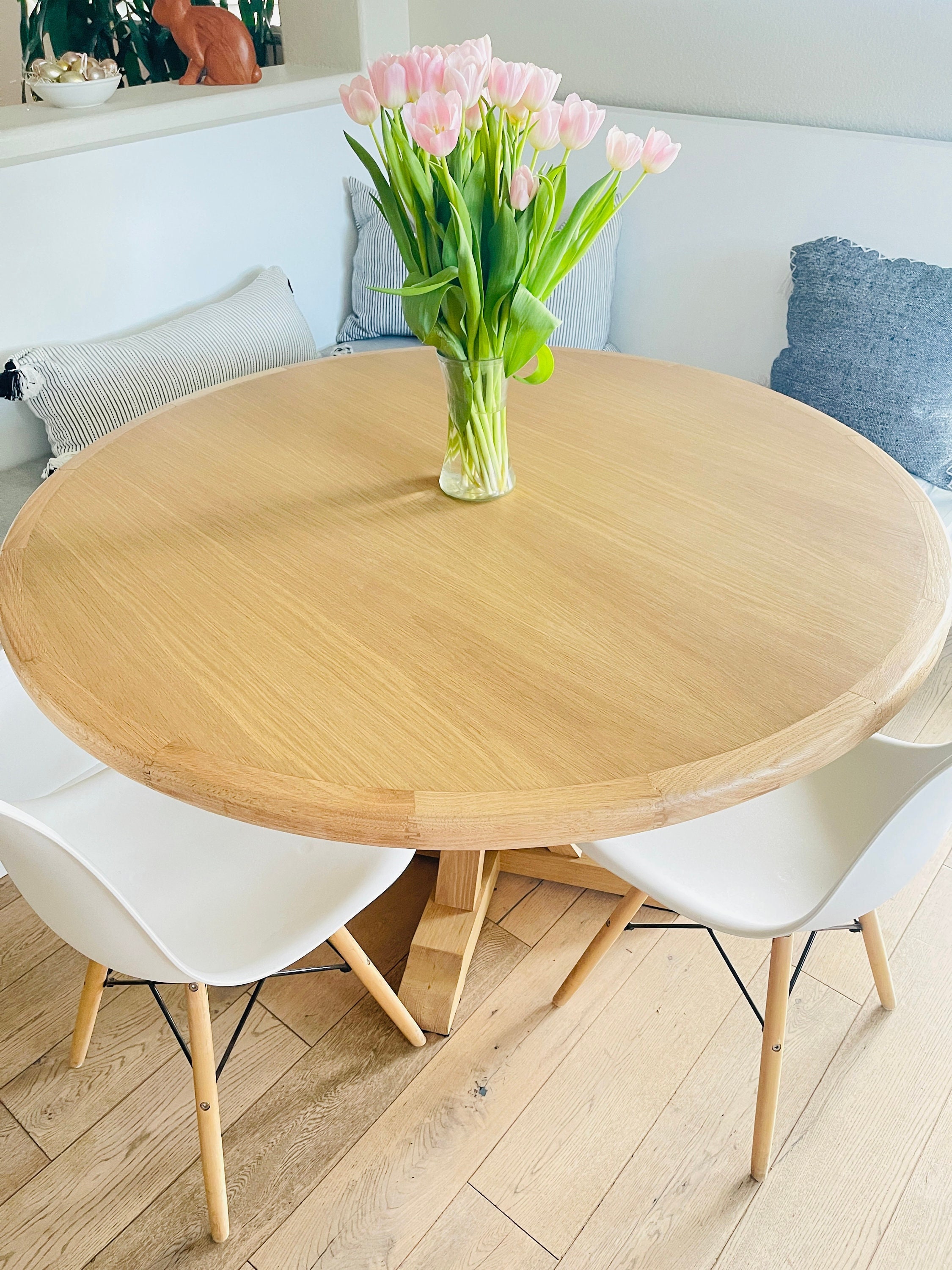 Round Table White Oak - Etsy