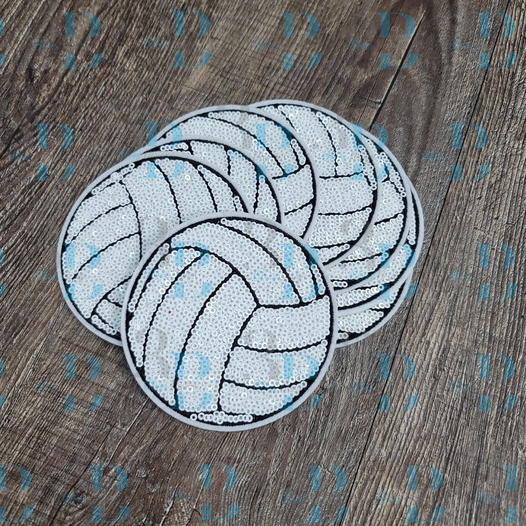 Volleyball Sequin Patch, Diy Patch, Iron on Patch, Volleyball - Etsy