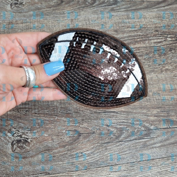 Football Sequin Applique - Etsy