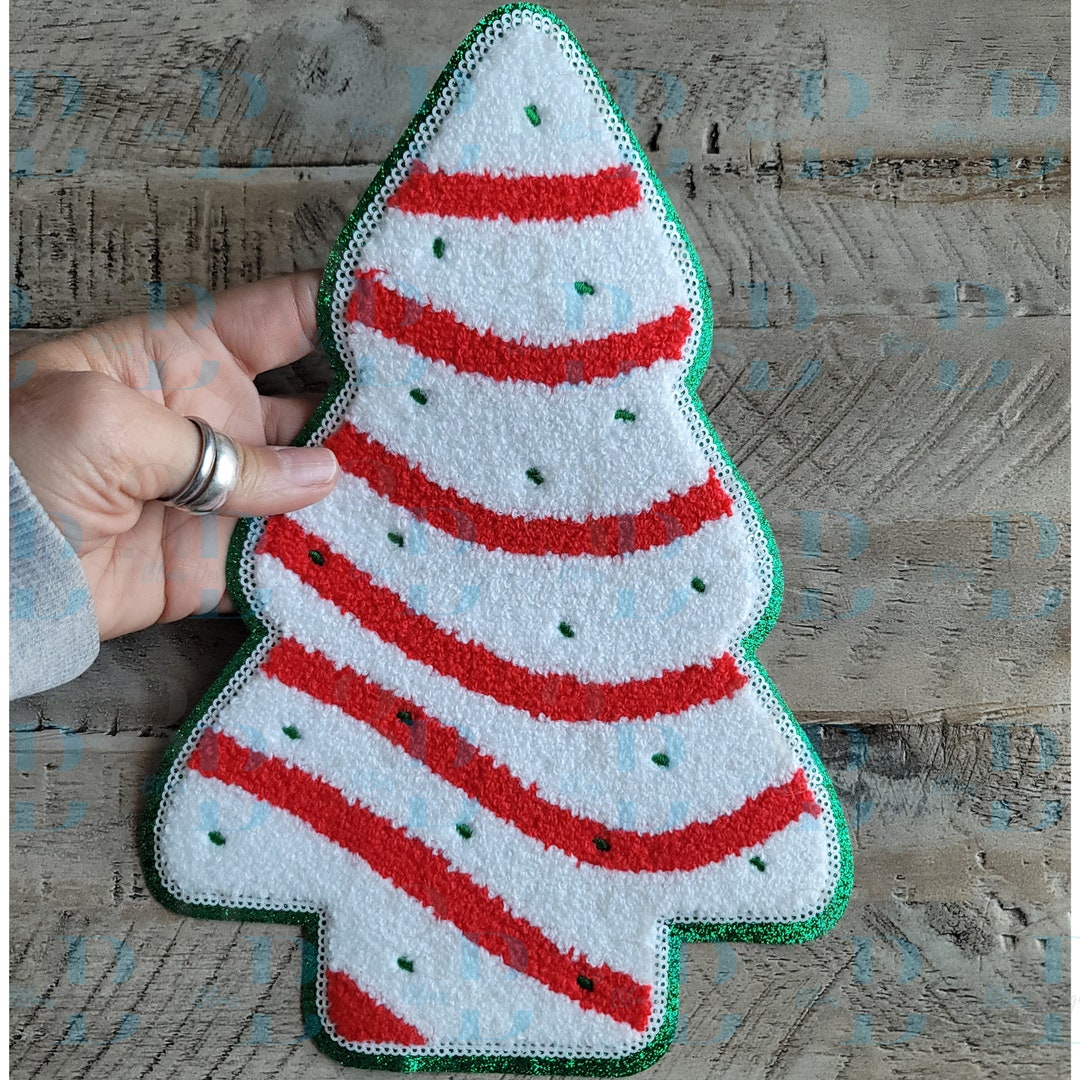 LARGE Christmas Tree Iron on Patch, Christmas Tree Patch, Christmas ...