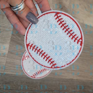 NEW Baseball Sequin Patch, Diy Patch, Iron on Patch, Baseball - Etsy