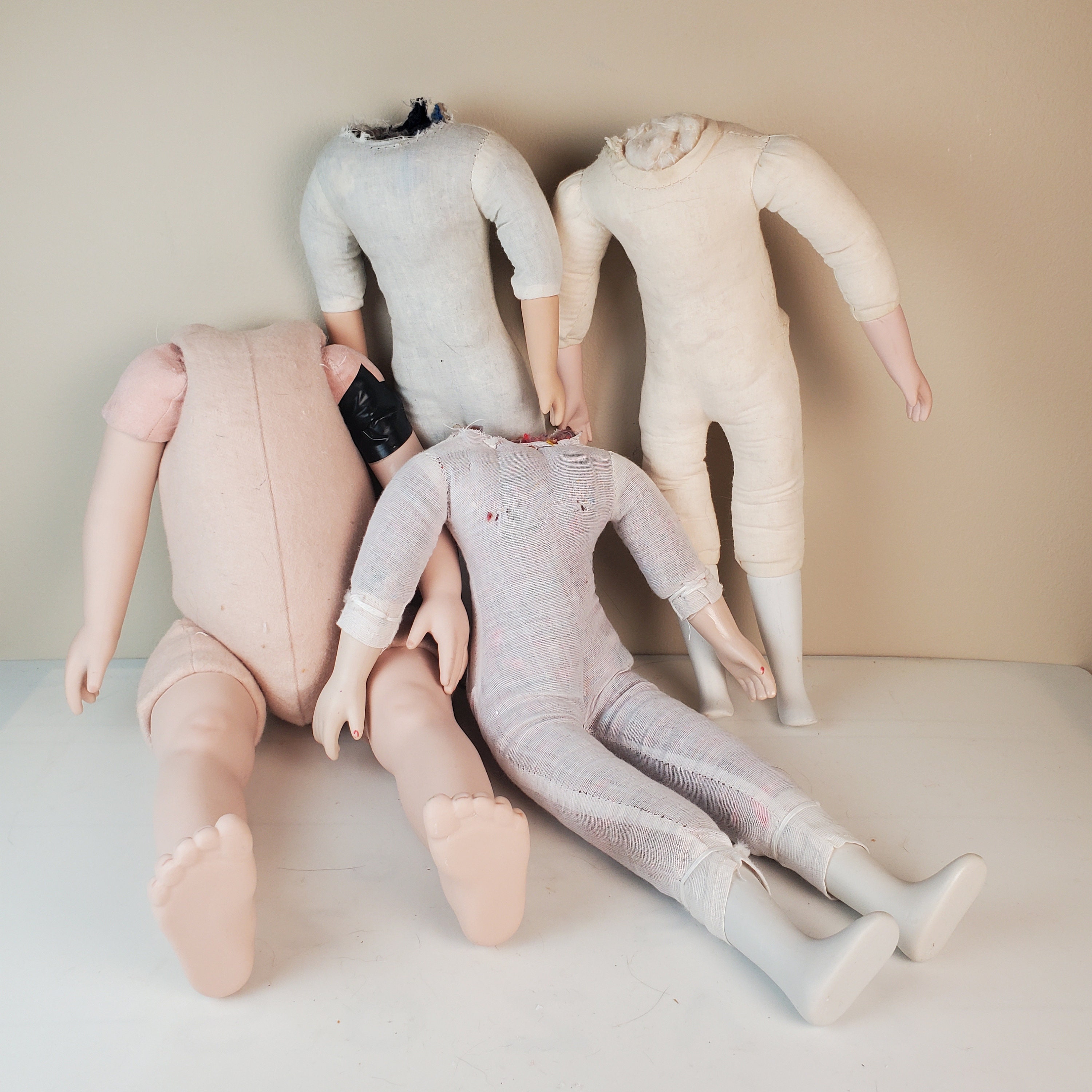Headless Doll Bodies Porcelain and Stuffed Cloth for - Etsy