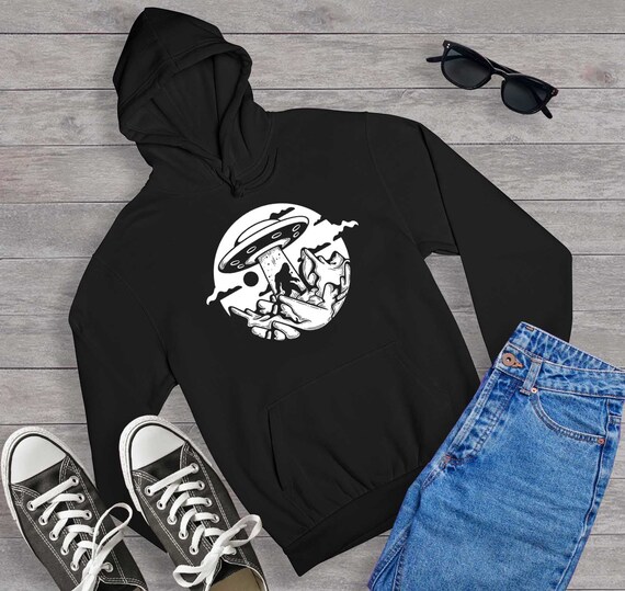 Bigfoot Little Space Space Poster Sasquatch Alien Shirt Alien - Etsy