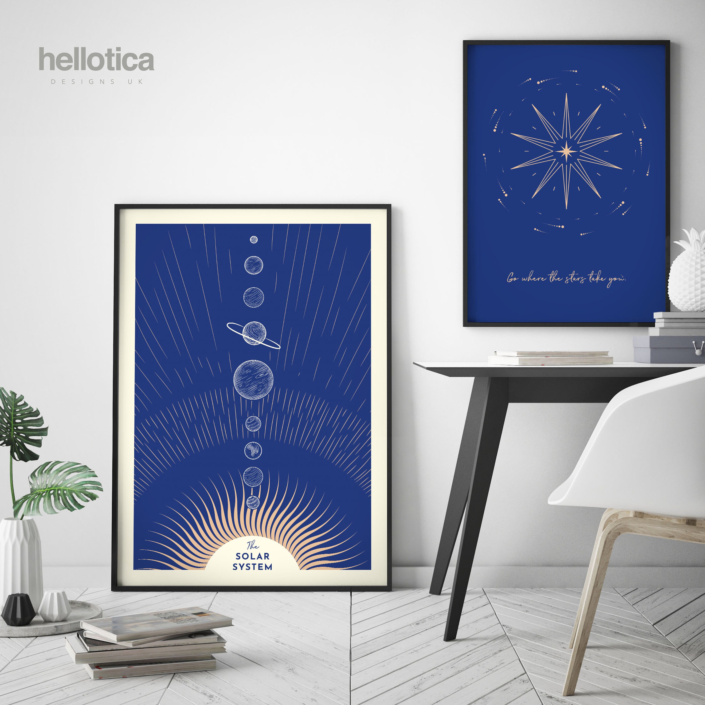 Solar System Print Solar System Poster Space Poster Planets Poster ...