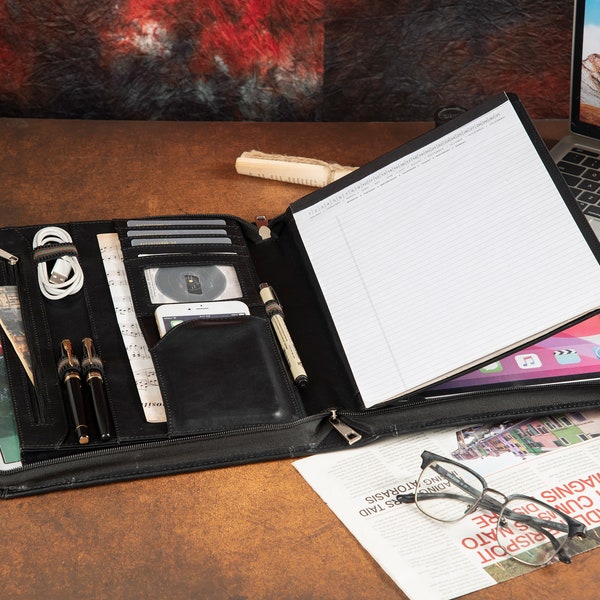 Leather Portfolio - Etsy