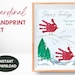 Cardinal Handprint Art Printable | Christmas Handprint Craft | Winter ...