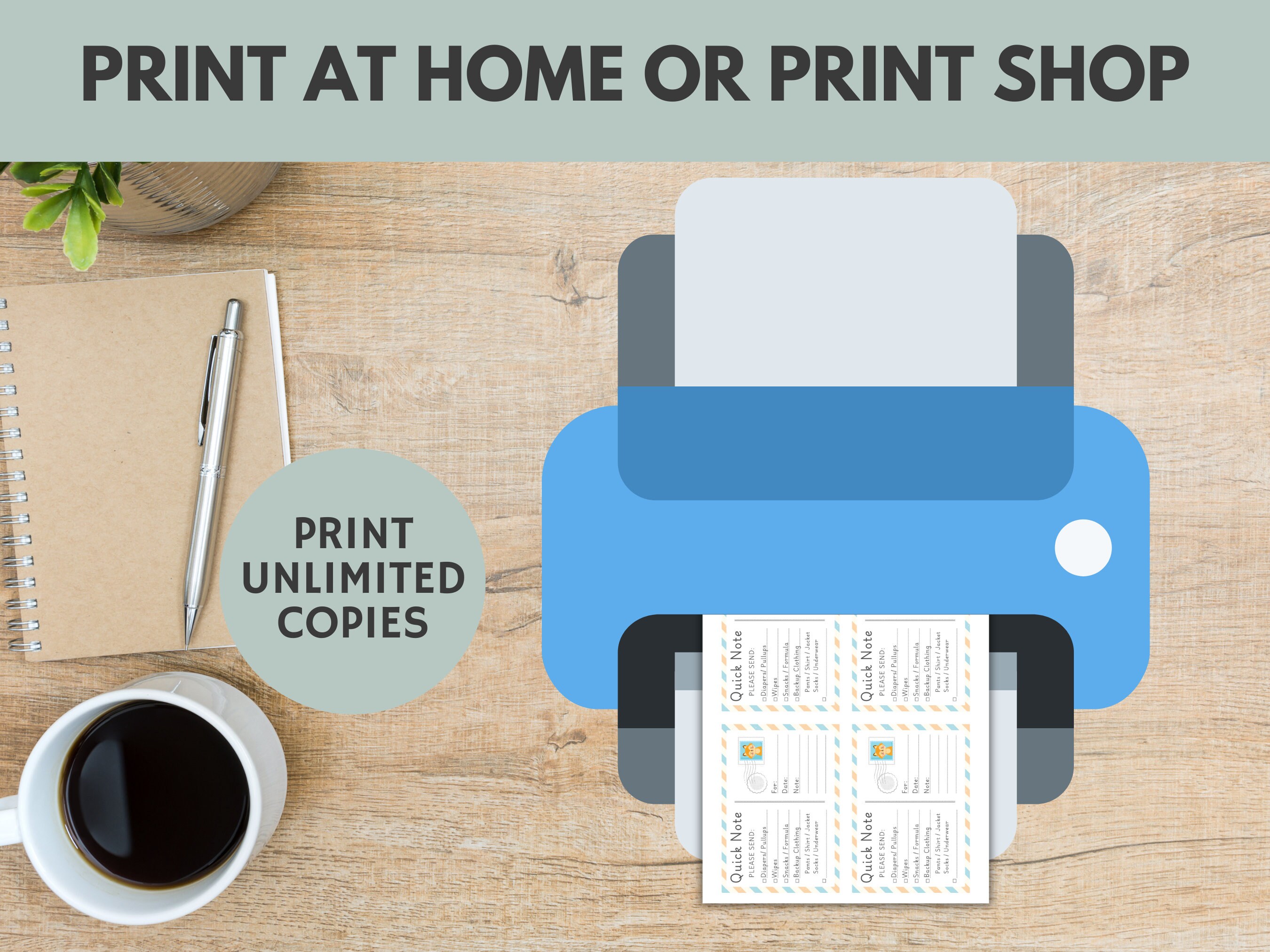 Daycare Note | Printable | Daycare Quick Note | Home Daycare Forms ...