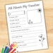 All About My Teacher Questionnaire Printable | Teacher Appreciation ...