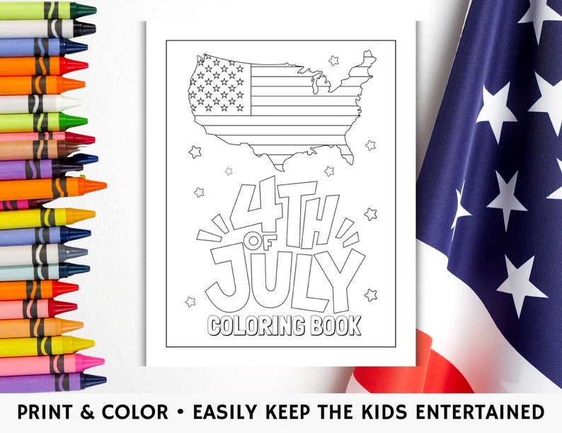 4th of July Printable Coloring Pages | Fourth of July Coloring Book ...