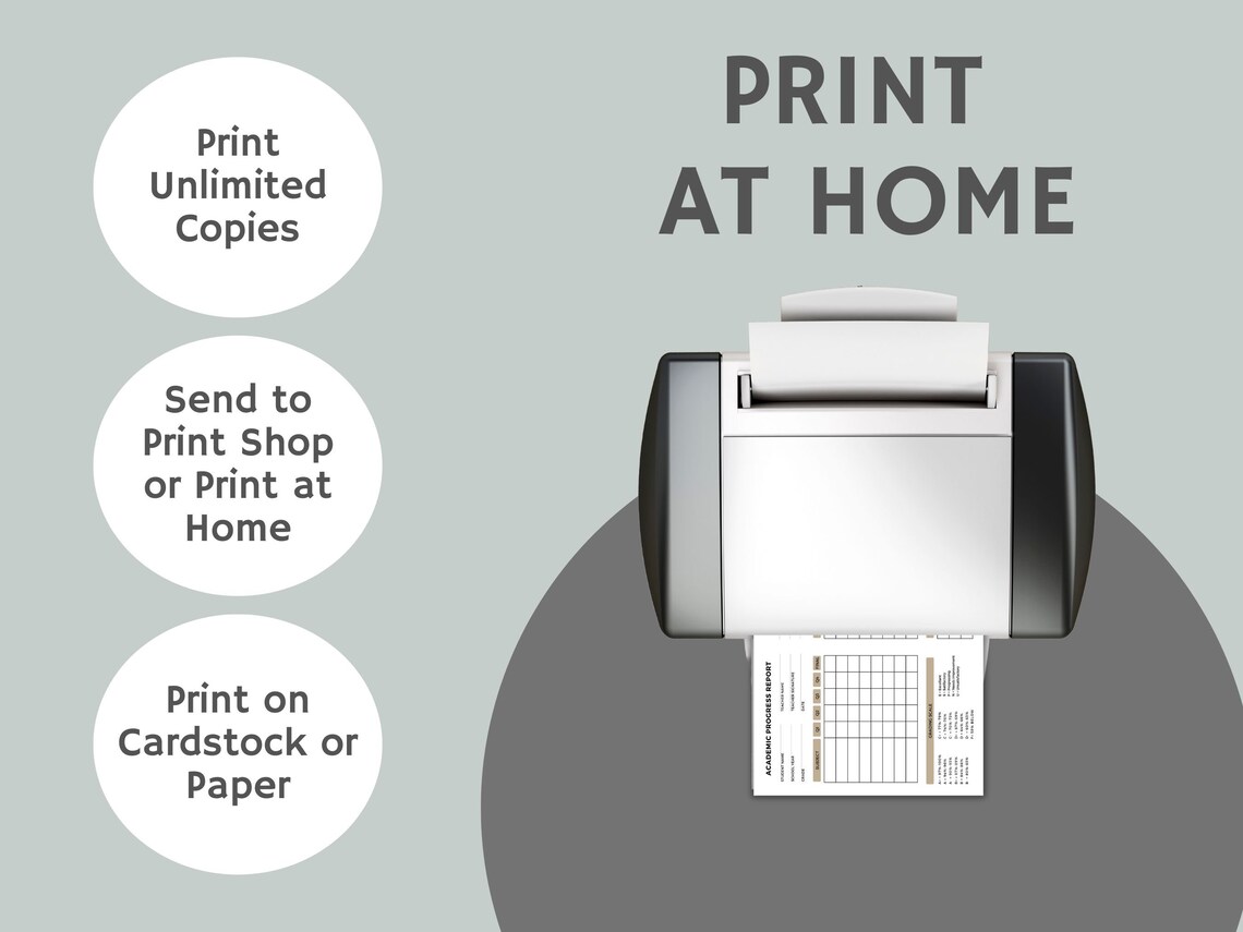 Editable Academic Progress Report Bundle | Homeschool Report Card ...