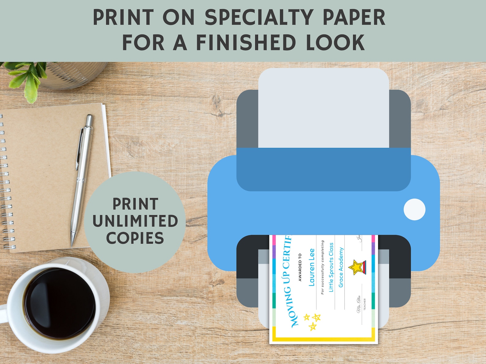 Editable Moving up Certificate | Preschool Graduation | Daycare ...