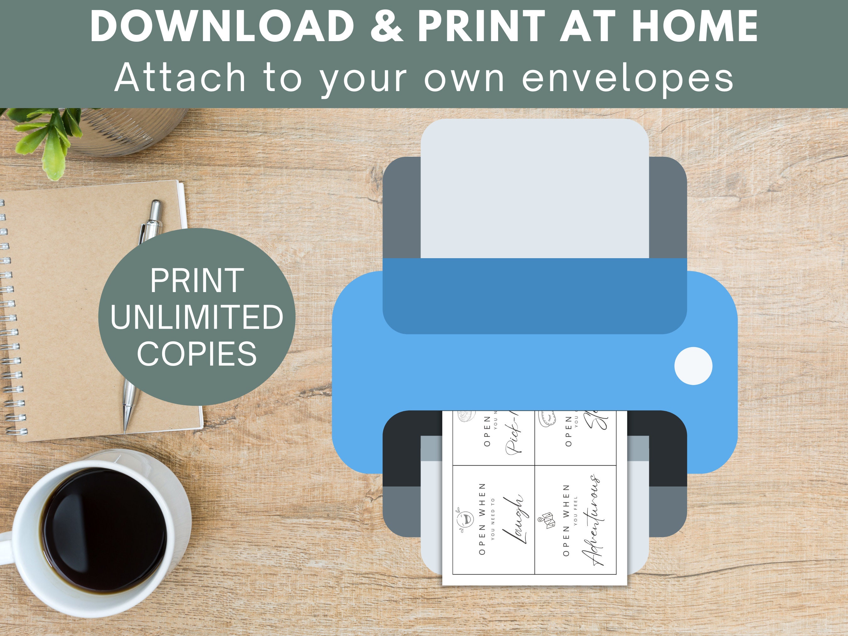 Open When Envelopes for Deployment Printable Instant Download Open When ...