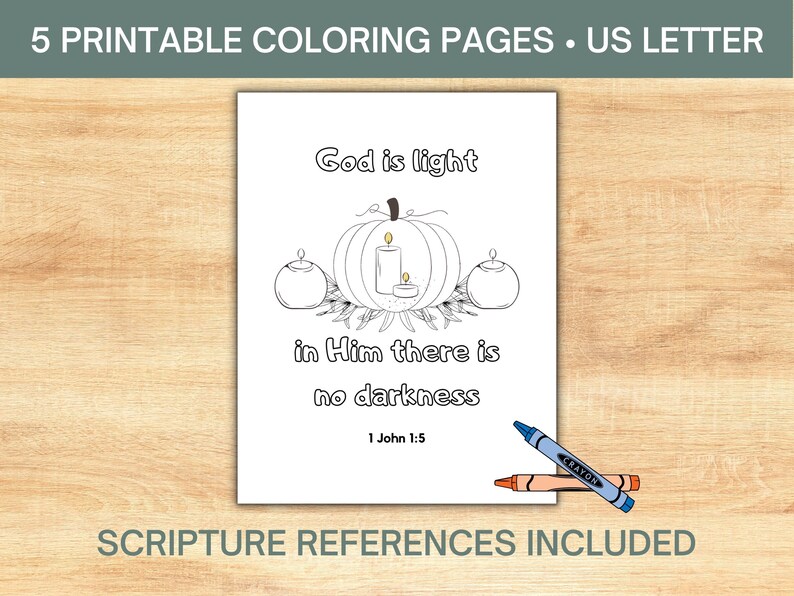 Christian Halloween Coloring Pages for Kids or Teens | Scripture ...