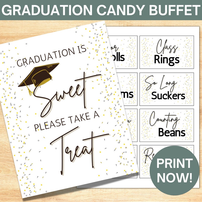 Graduation Candy Labels - Etsy