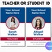 Teacher ID Card Template | School ID for Student or Teacher ...