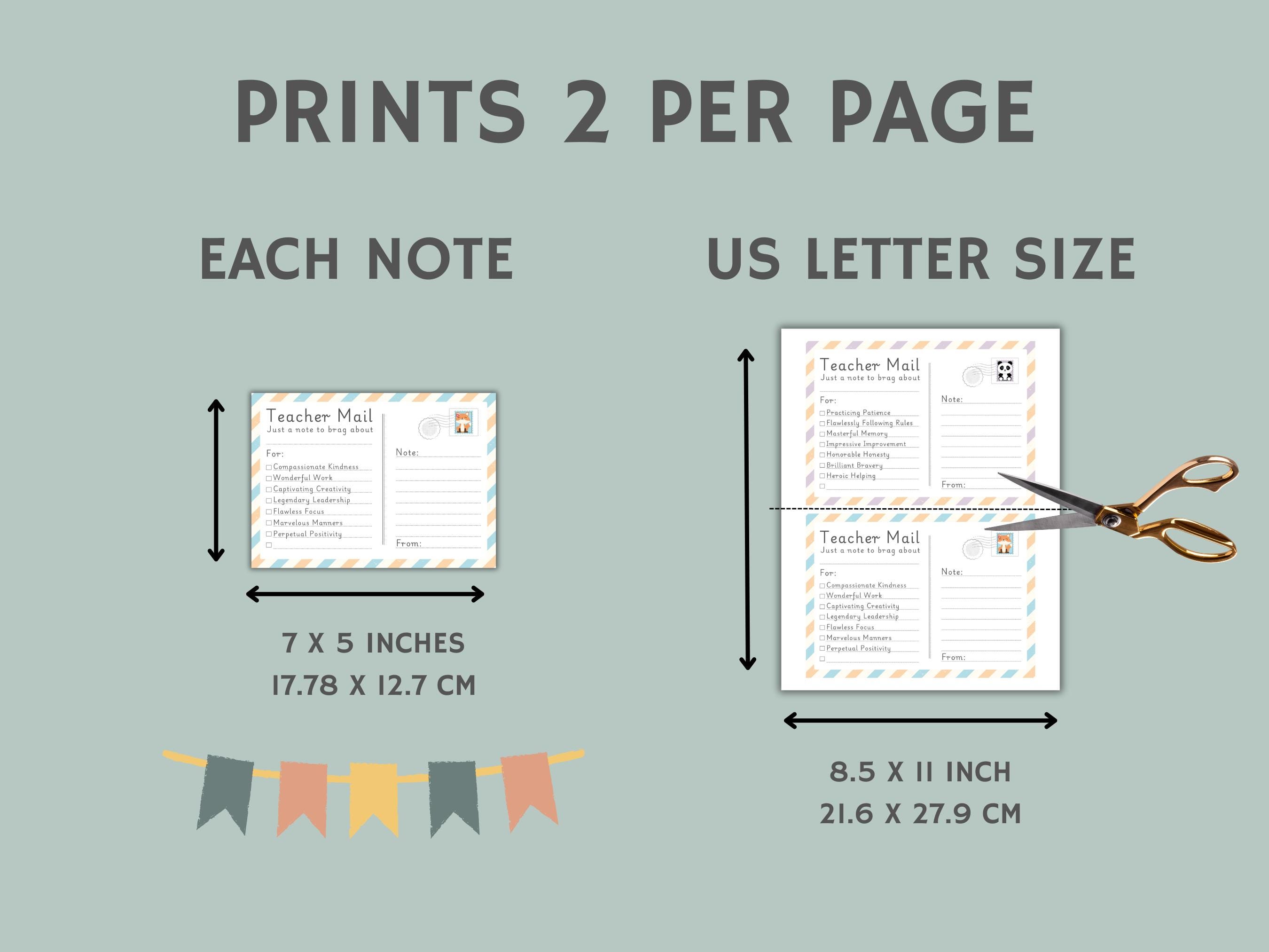 Editable Teacher Mail | Happy Mail | Quick Note | Teacher Note for ...