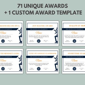 Funny Teacher Appreciation Award Certificate | Custom Staff ...
