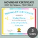 Editable Moving up Certificate Preschool Graduation Daycare Certificate ...