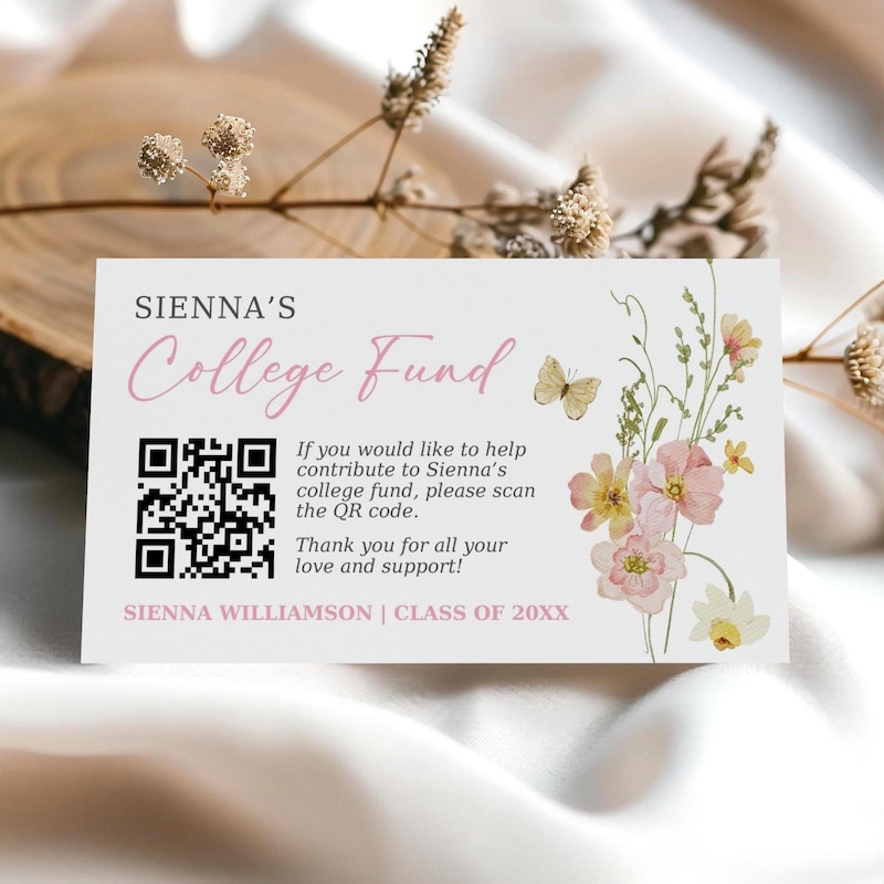 Graduation Invitation With Qr Code - Etsy