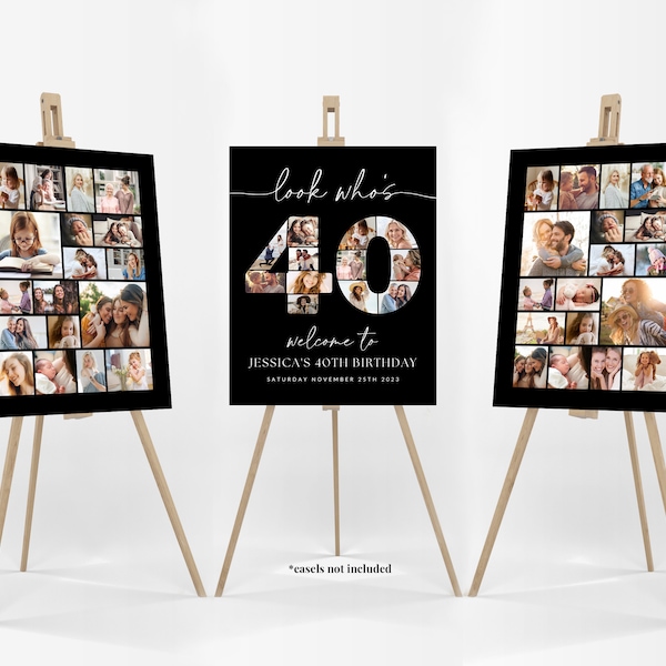 40th Birthday Poster - Etsy