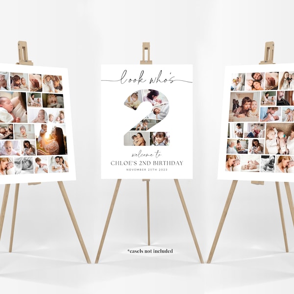 2nd Birthday Poster - Etsy