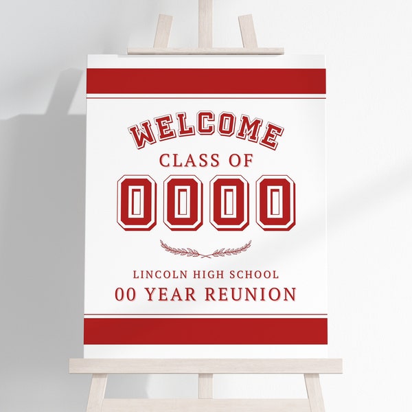 Class Reunion Welcome Sign - Etsy